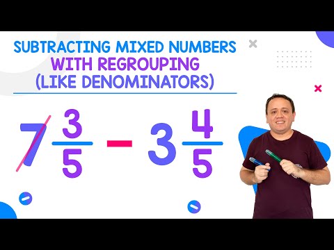 Subtracting mixed numbers with like denominators - Hugemath