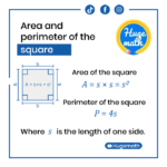 Area of a square (formulas and examples) - Hugemath